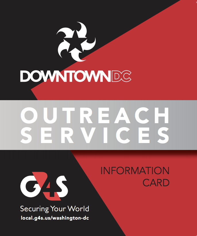 DowntownDC | BID Releases New Outreach Services Card | DowntownDC