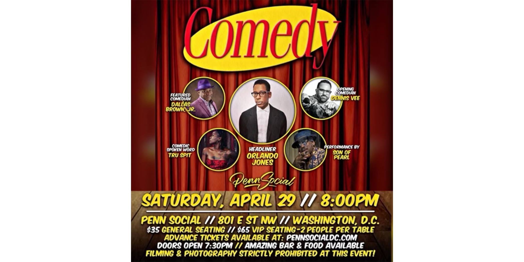 Orlando Jones and Friends Live at Penn Social - April 29, 2023 ...